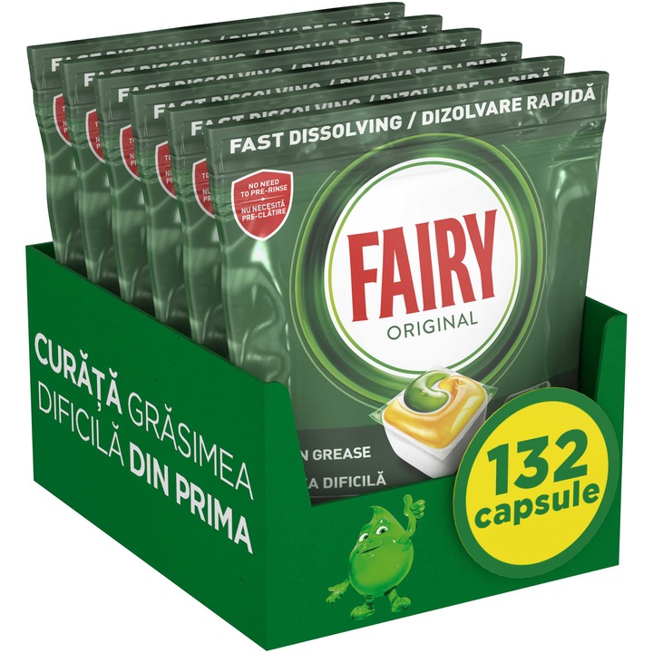 Detergent capsule automat pentru masina de spalat vase Fairy All in One ...