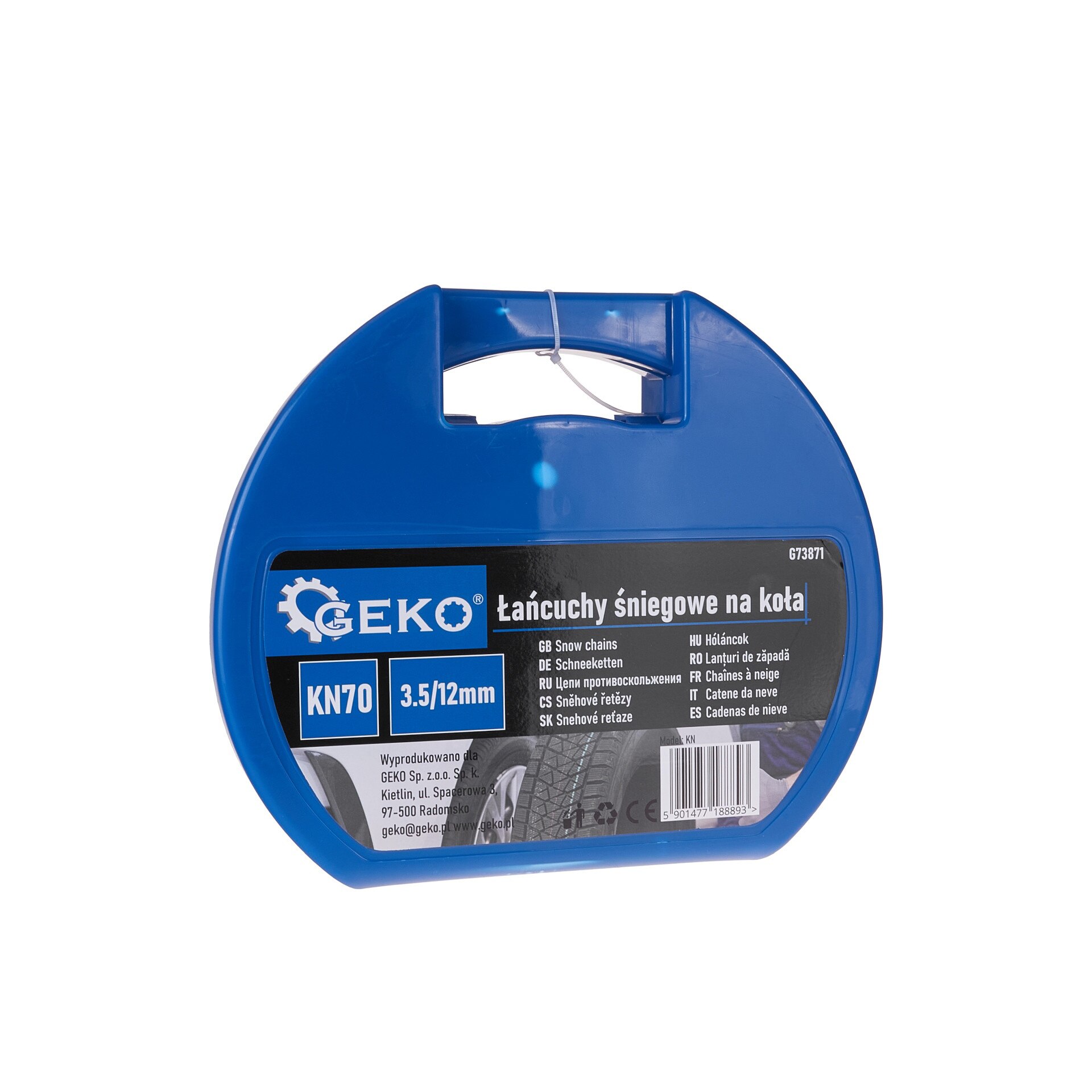 Lanturi de zapada pentru roti KN70 3.5 / 12 mm, Geko G73871 - eMAG.ro