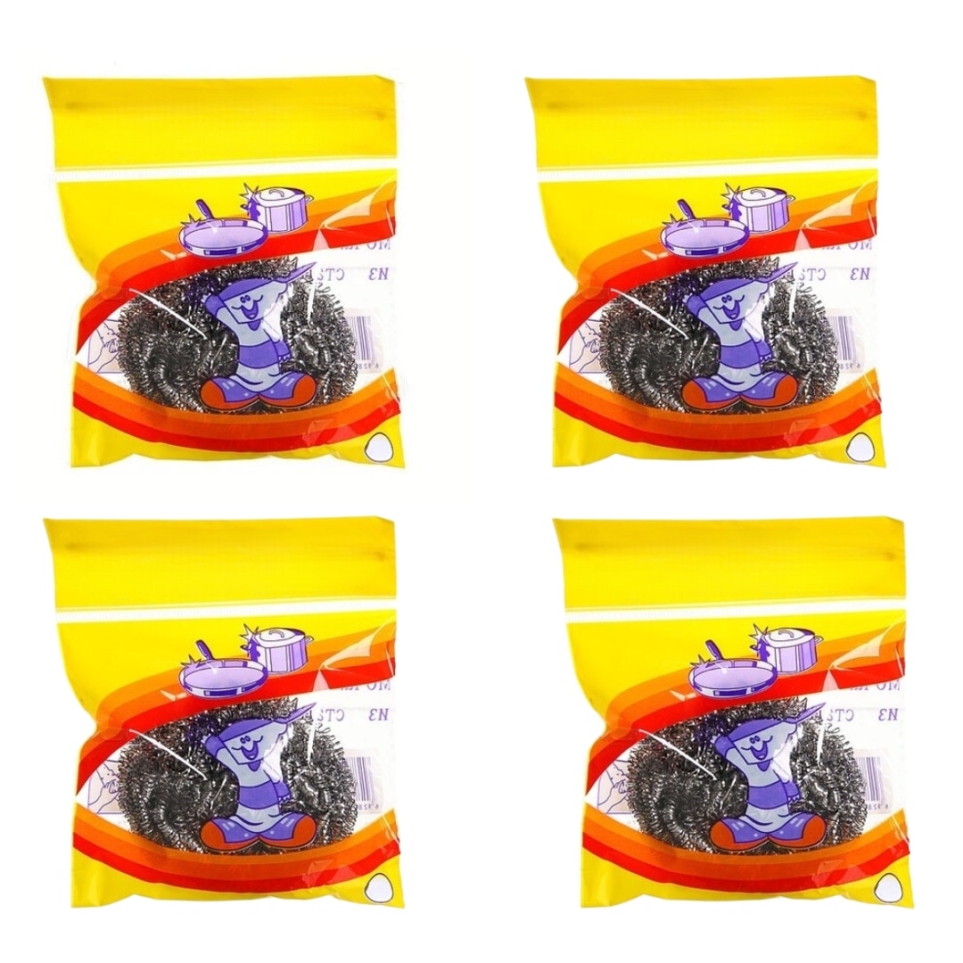 Set 4 Bureti de Sarma Inox Spiralat 30g, Spalatoare metalice, ambalare ...