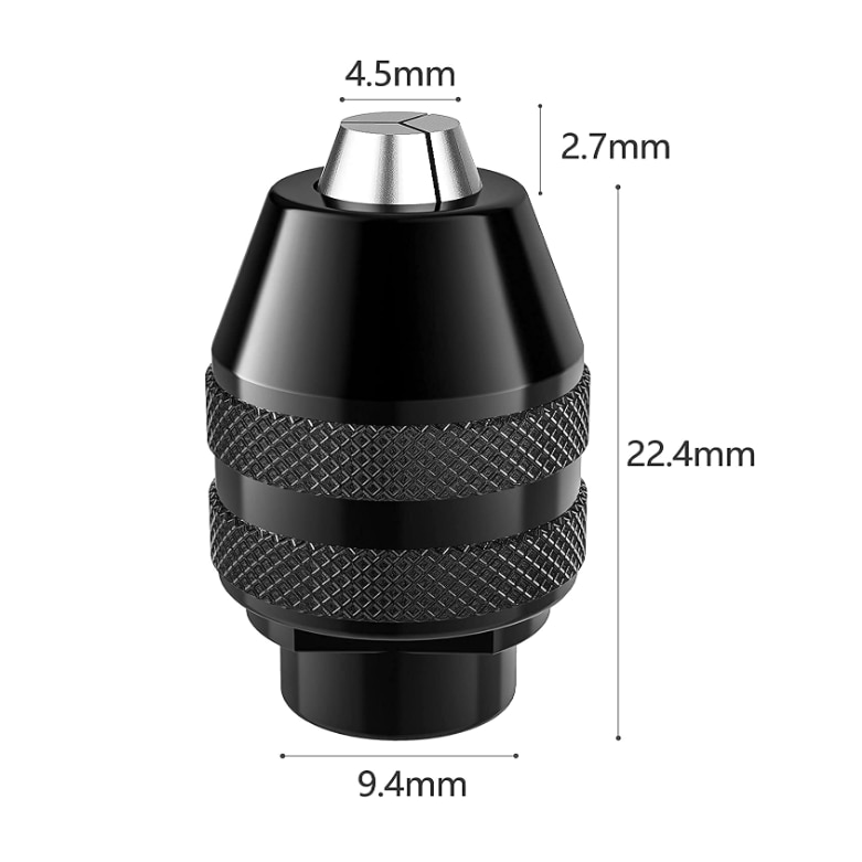 Set 2 Mandrine Rapide Fara Cheie, Compatibile Dremel, 1/32"-1/8", Aliaj ...
