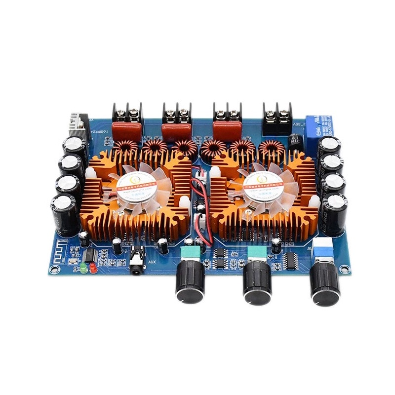Amplificator audio stereo 2.1 cu subwoofer 2x160W + 220W Bluetooth 5.0 ...