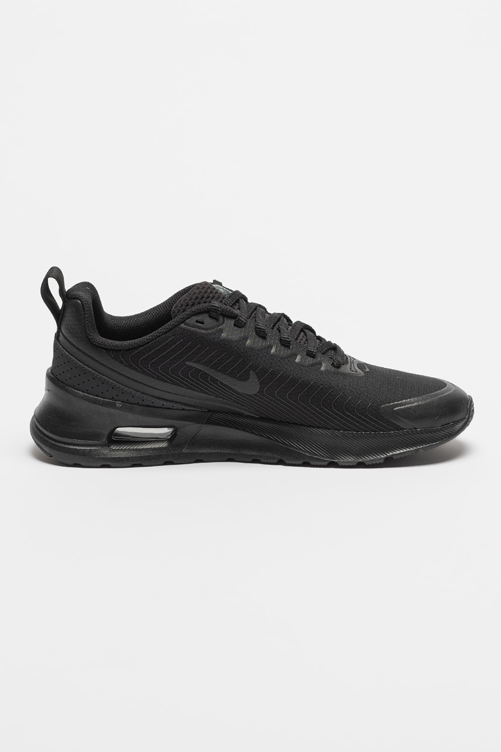 Nike, Pantofi sport din material textil cu insertii din material sintetic Air Max Nuaxis, Negru ...