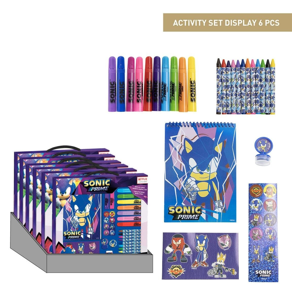 Set de colorat pentru copii,Sonic Prime, 26 piese - eMAG.ro