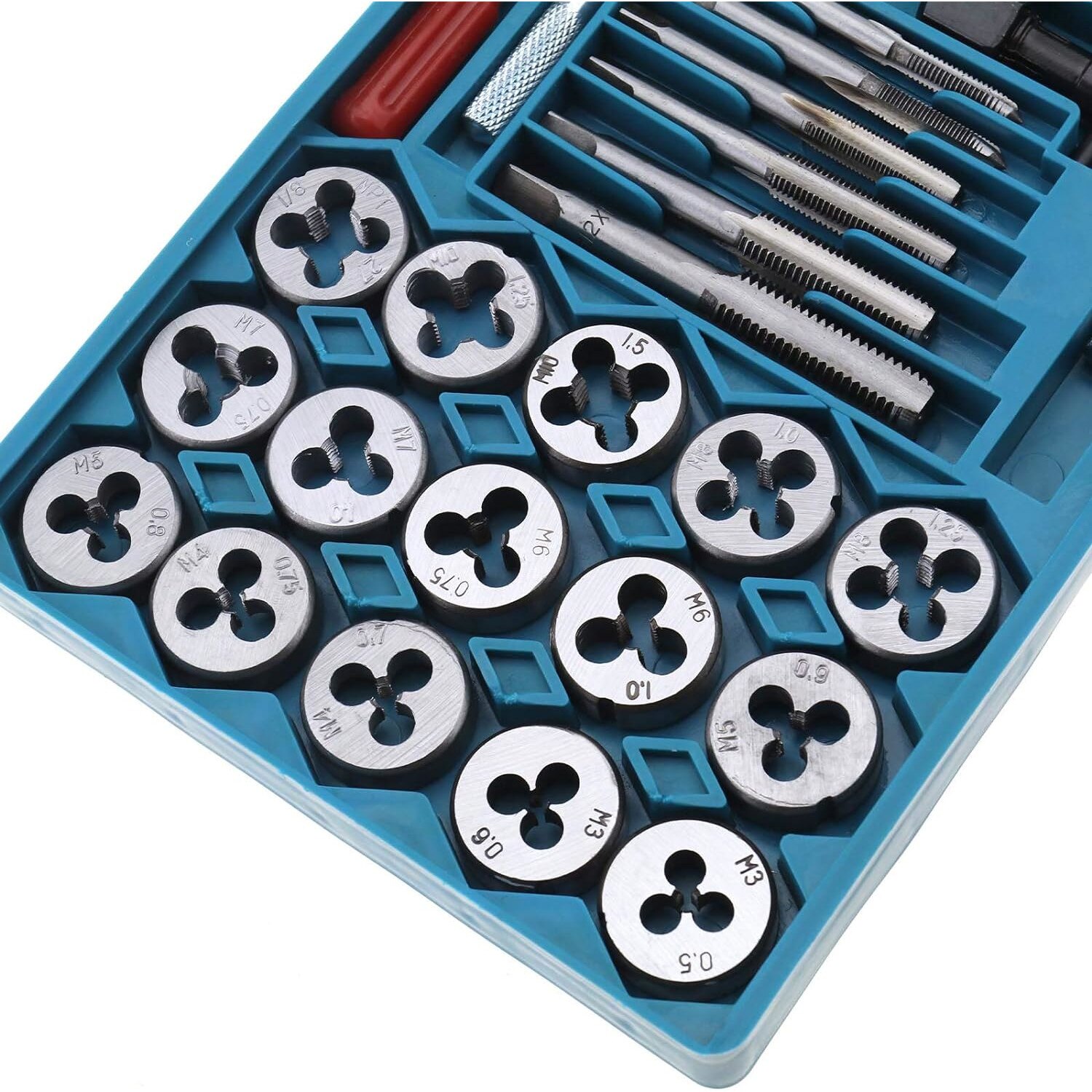 Set 40 elemente, Filiere / tarozi, pentru filete interioare si ...