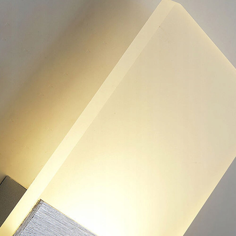 Aplica De Perete Cu Led-Uri Acrilice, 12W, Dreptunghiulara, 220V, 6000K ...
