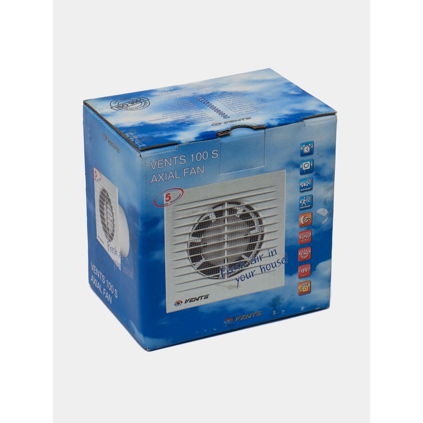 Ventilator de baie VENTS 100S, axial, cu sita anti tantari, diametru 100mm - eMAG.ro