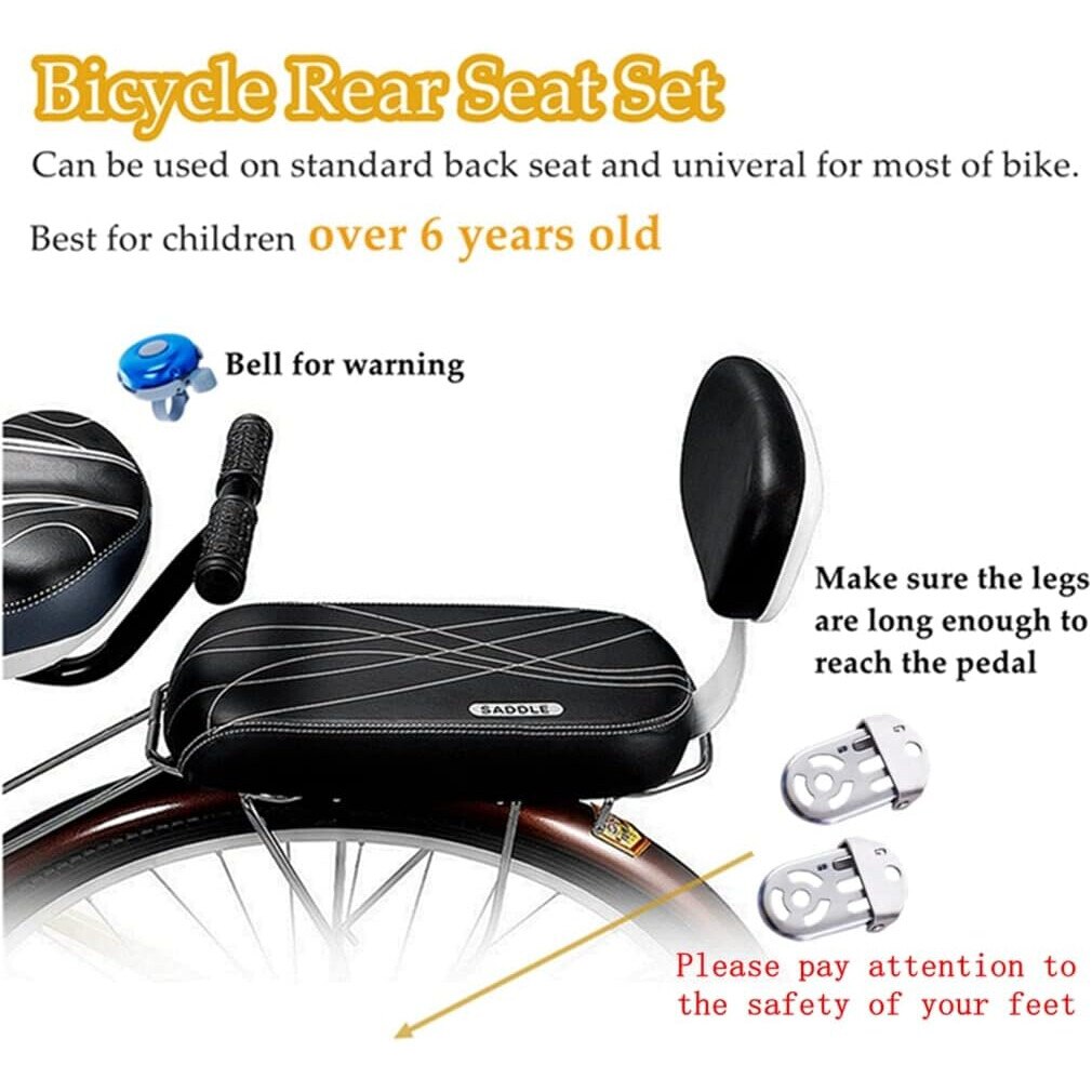 Scaun spate bicicleta, EXCITAT®, universal, Include perne de scaun si ...