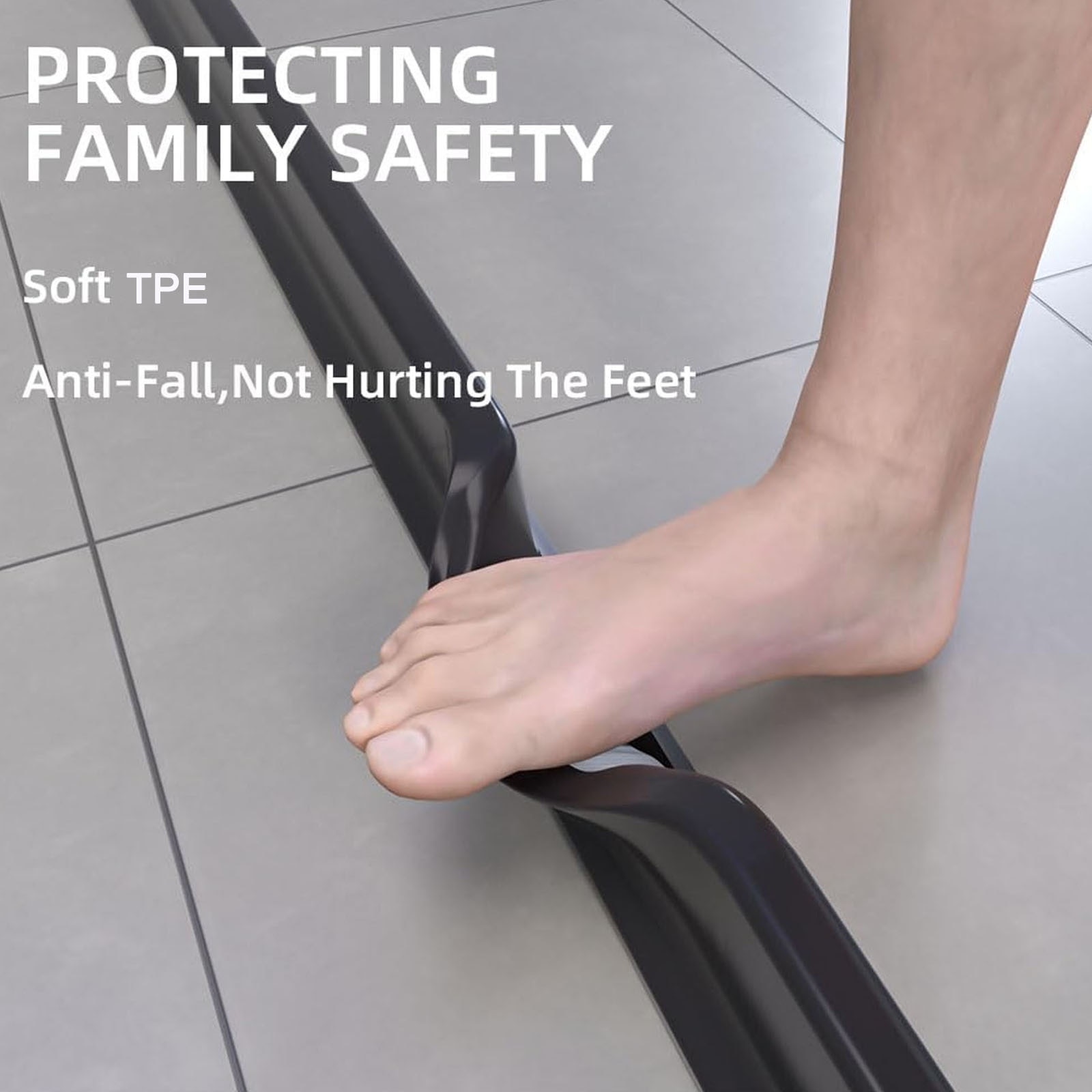 Prag de dus autoadeziv 1m pentru cabina de dus, Axroad Mall, Rezistent ...