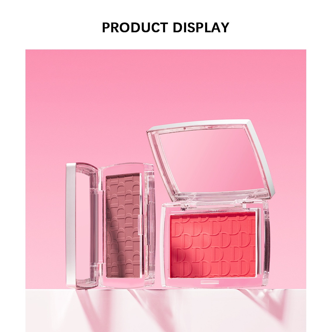 Paleta blush, Ibcccndc, textura cremoasa, rezistenta la apa, roz inchis ...