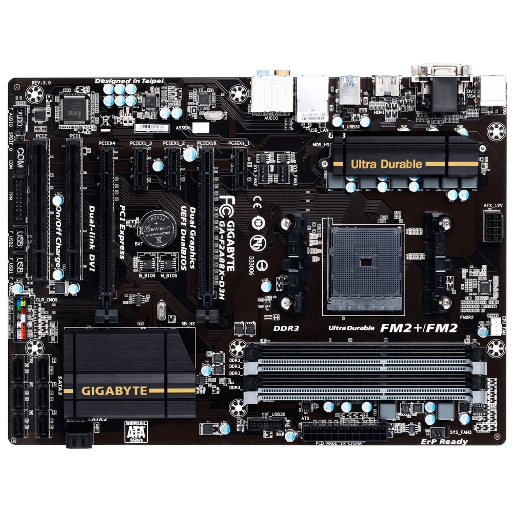 Gigabyte F2A88X-D3H alaplap, Socket FM2+ - eMAG.hu