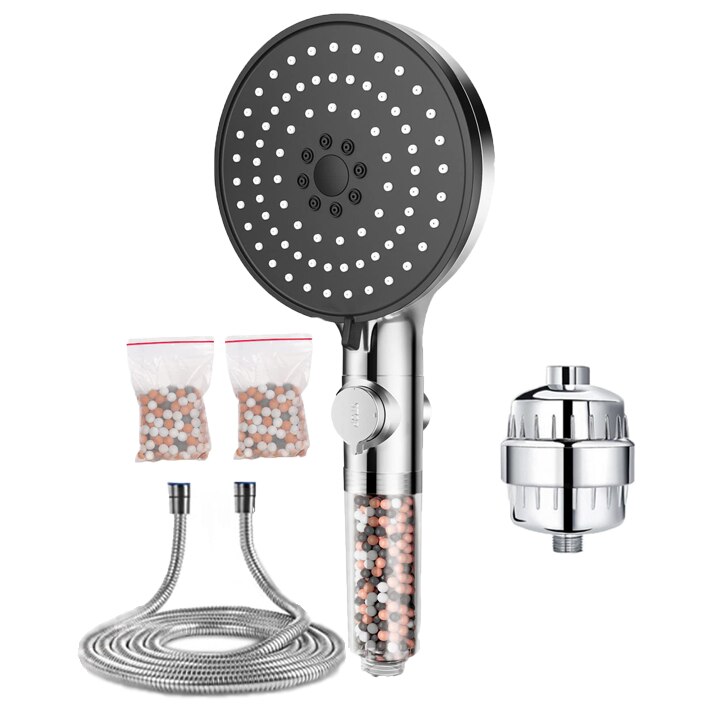 Set Para dus cu Filtru de apa si Filtru pentru Dus, Accesorii, 5 ...