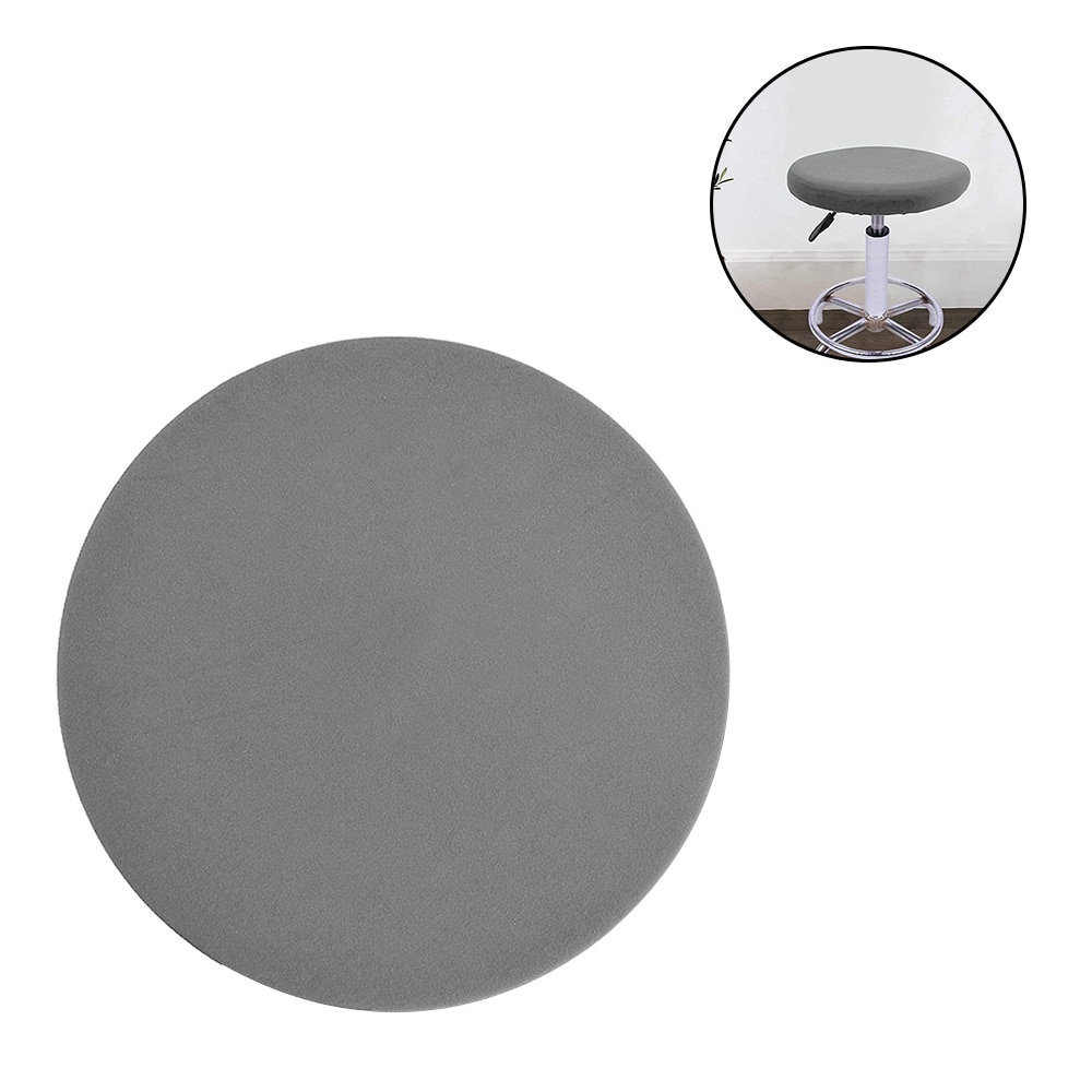 Set de 2 huse rotunde pentru scaun, Tovbmup, poliester, gri, 30-45cm ...