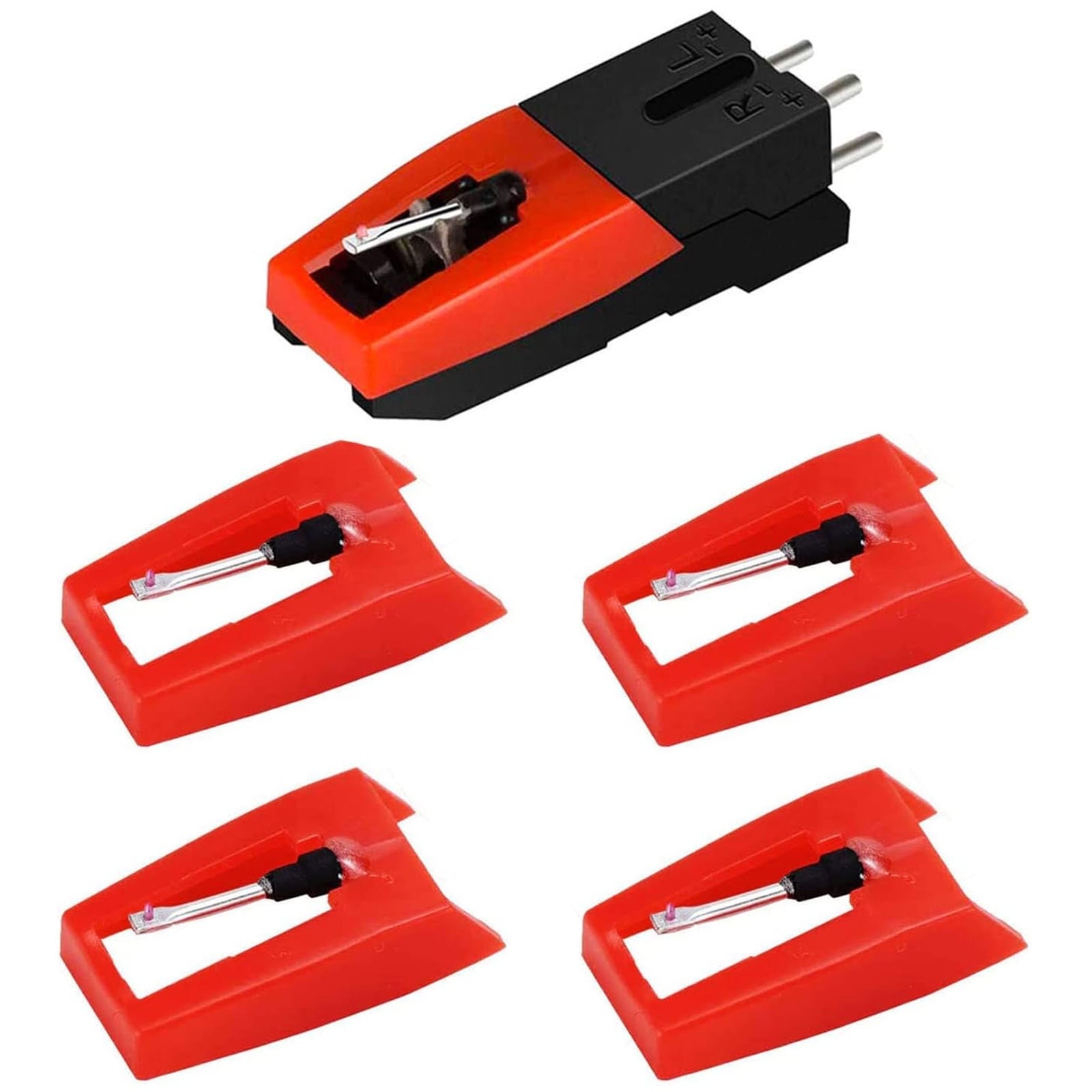 Set de 4 capuri de redare si 1 cartus cu ac stylus, Universal, Axroad ...
