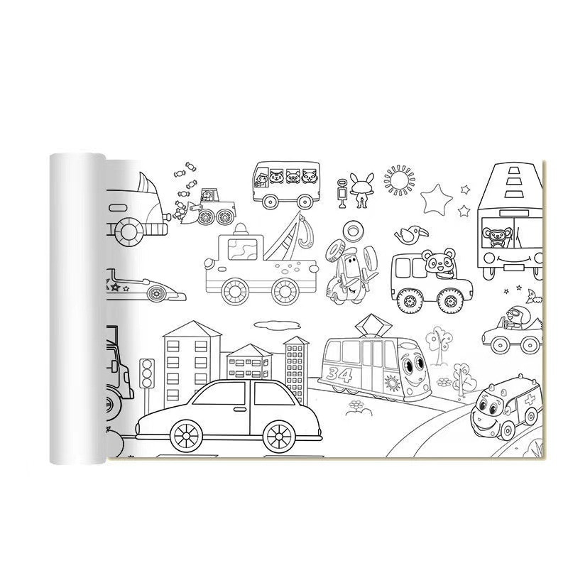 Rola hartie auto-adeziva si decupabila pentru desenat si colorat, 3m x ...