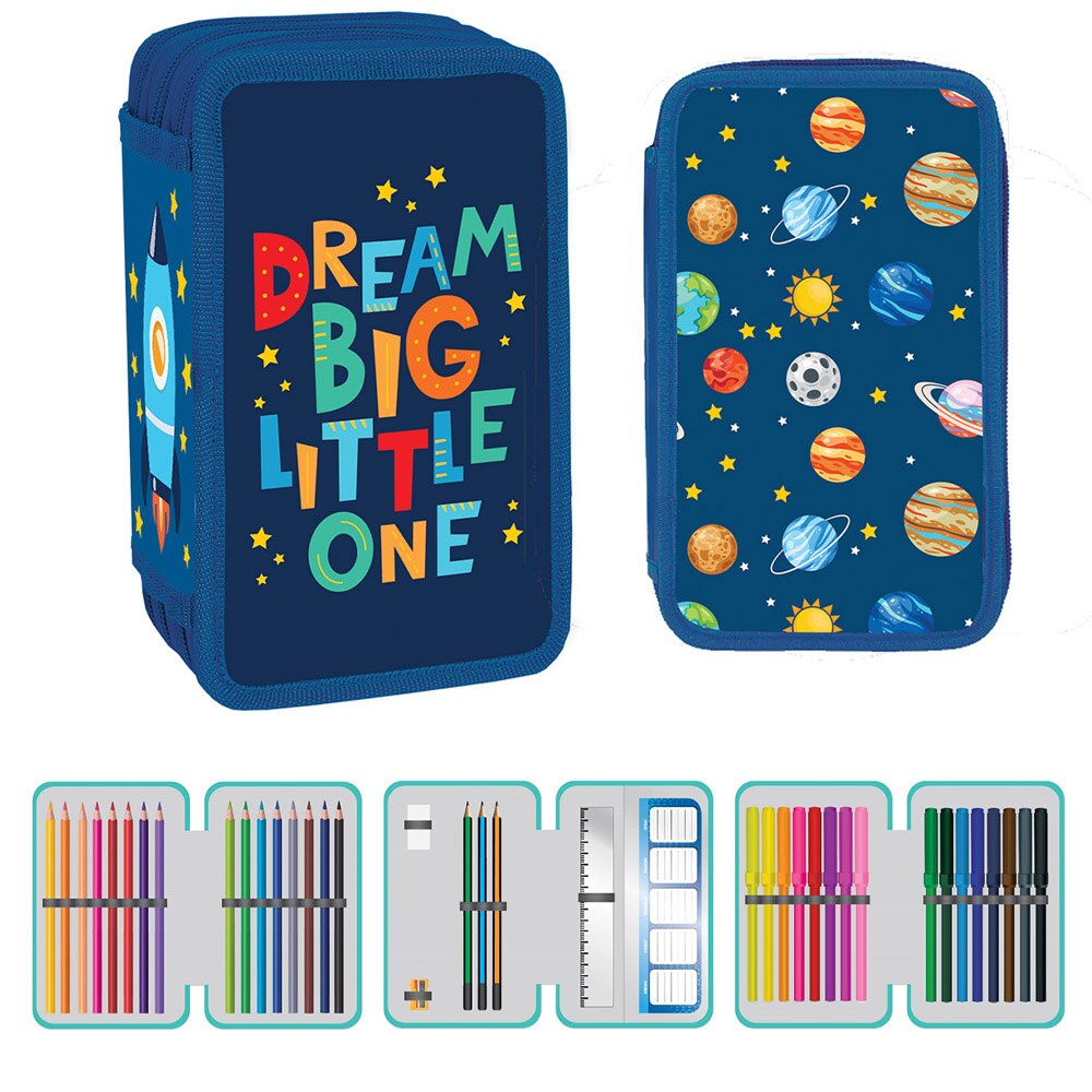 Penare echipat S-cool, Dream big little one, 3 fermoare, 39 piese - eMAG.ro