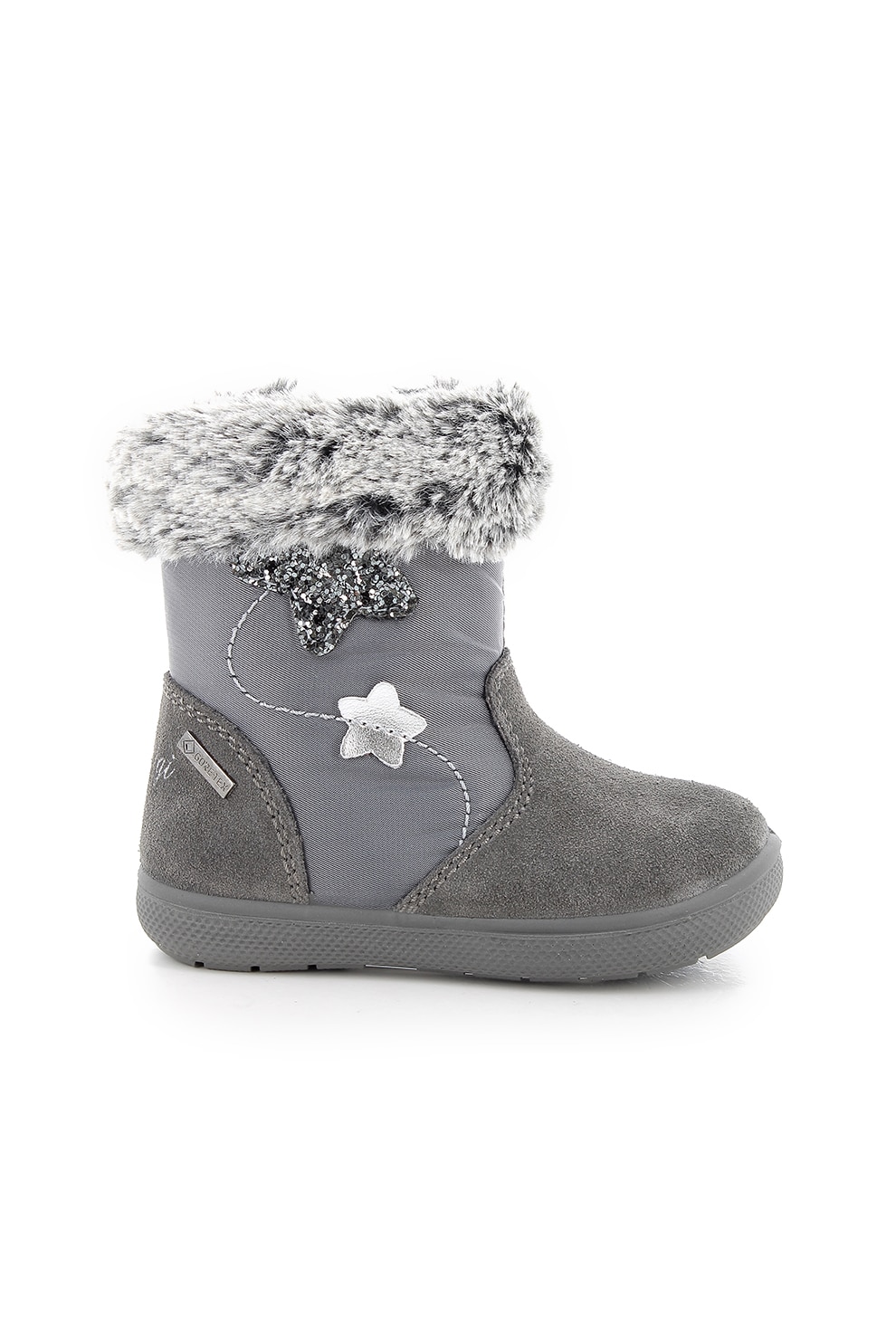 Primigi, Ghete cu garnituri de piele intoarsa, Gri inchis, 26 EU - eMAG.ro