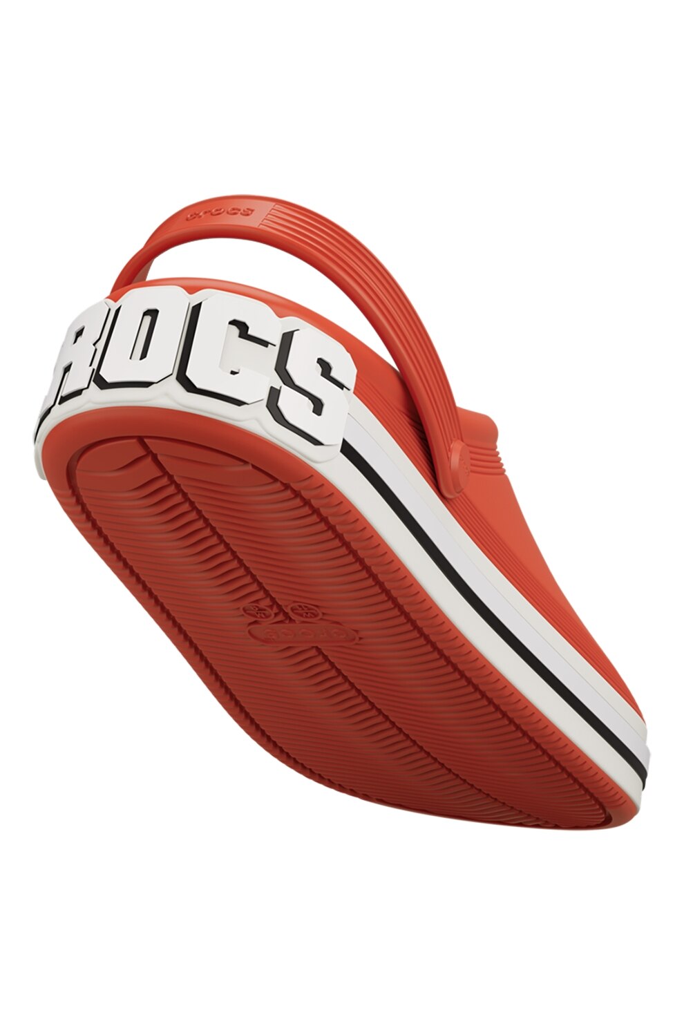 Crocs, Sarokpántos uniszex papucs, Fekete, Fehér, Téglavörös, 37-38 ...
