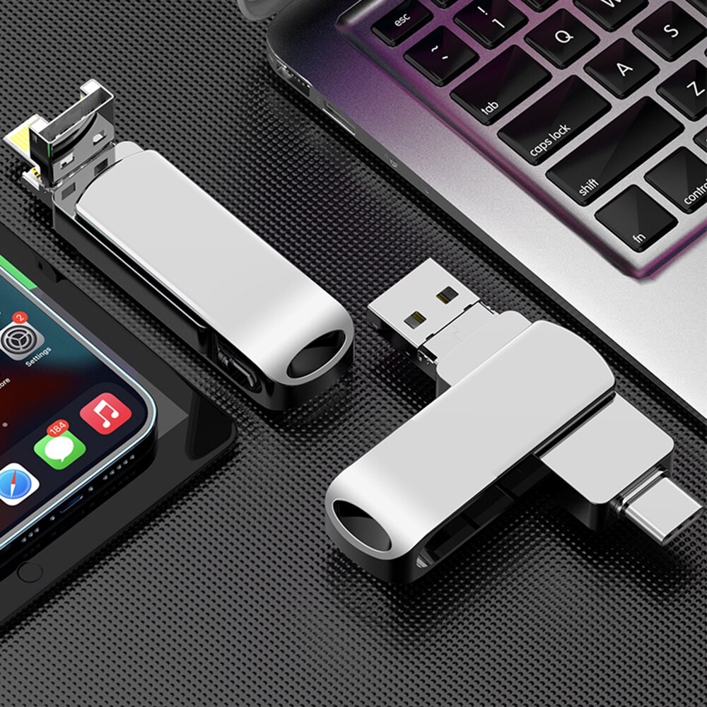USB stick 3.0, Redkid®, Flash Drive 4 in 1, pentru telefon, tableta ...