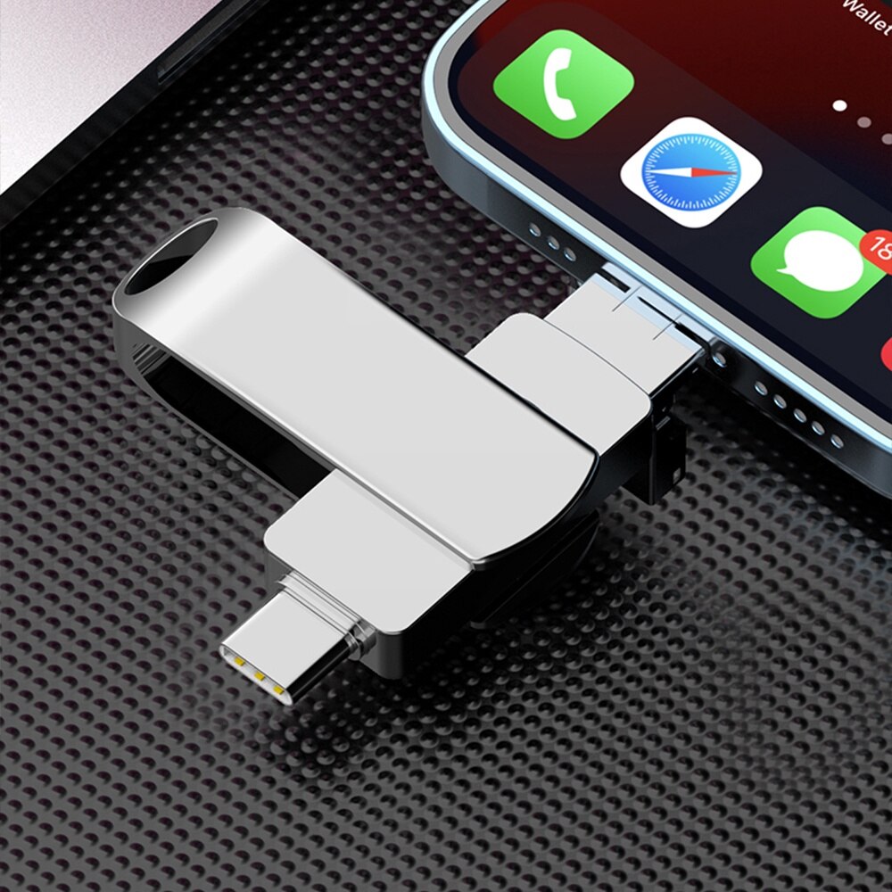 USB stick 3.0, Redkid®, Flash Drive 4 in 1, pentru telefon, tableta ...