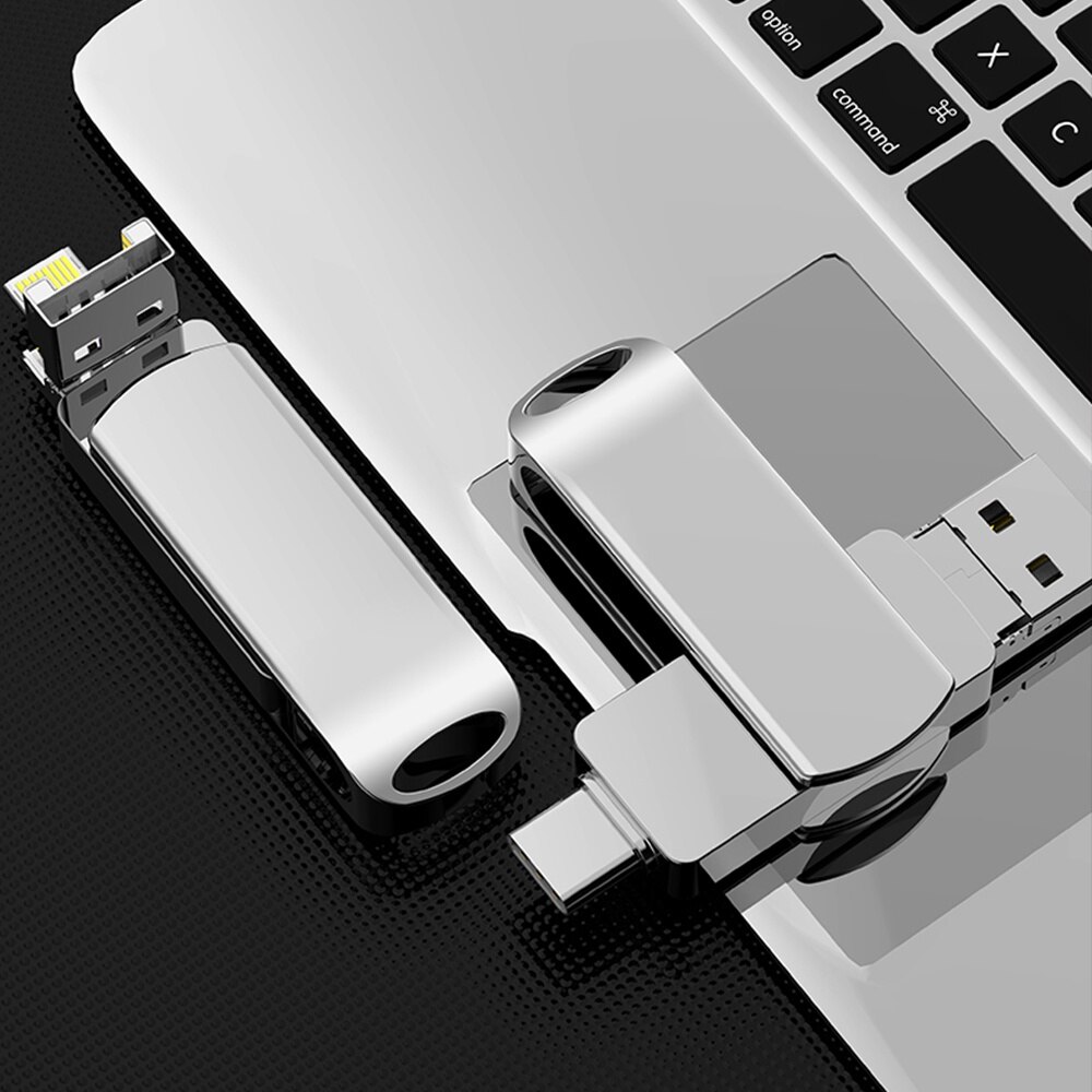 USB stick 3.0, Redkid®, Flash Drive 4 in 1, pentru telefon, tableta ...