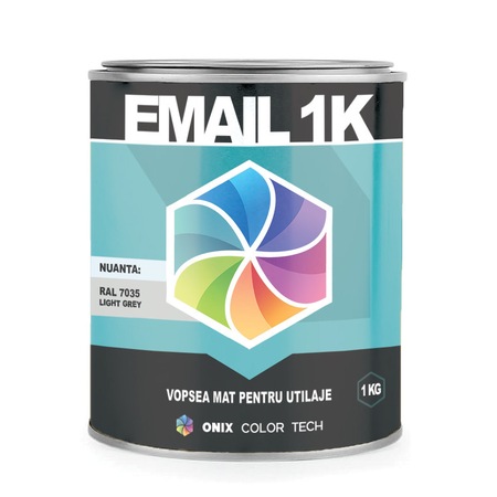 Vopsea mat pentru utilaje, RAL 7035 Light grey, 1KG - eMAG.ro
