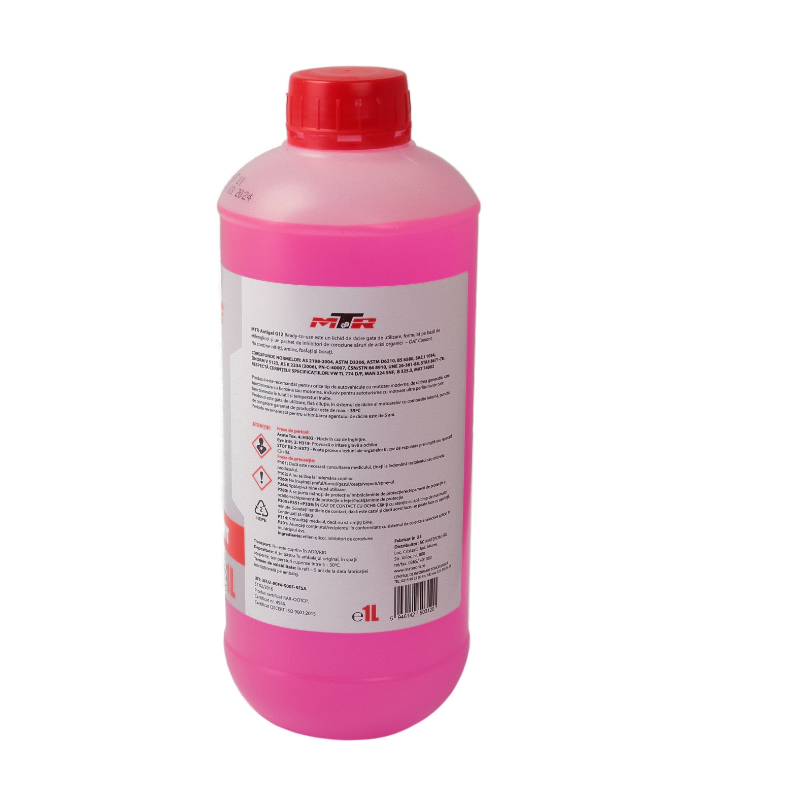 Antigel diluat MTR Rosu G12 (-35C) 1L - eMAG.ro