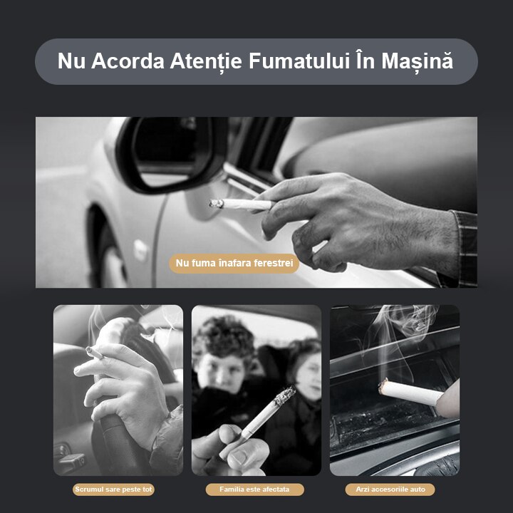 Scrumiera Electrica Portabila Inteligenta, Functie Purificare Aer, Ioni ...