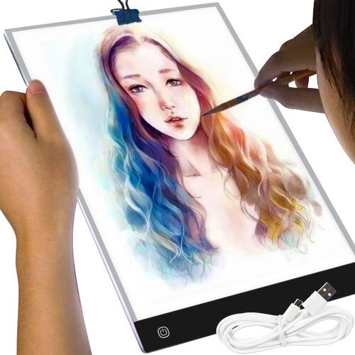 Plansa LED pentru Desen Maaleo, Incarcare USB, 33.5 x 23.5 x 0.4 cm ...