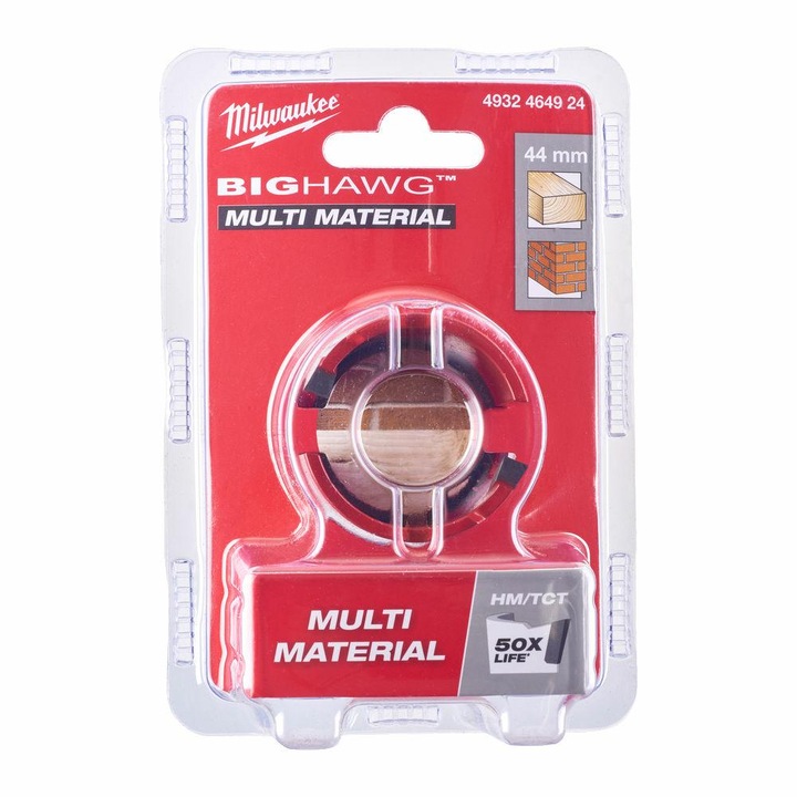 Set Otwornice BIG HAWG Milwaukee 44mm pentru materiale multiple ...