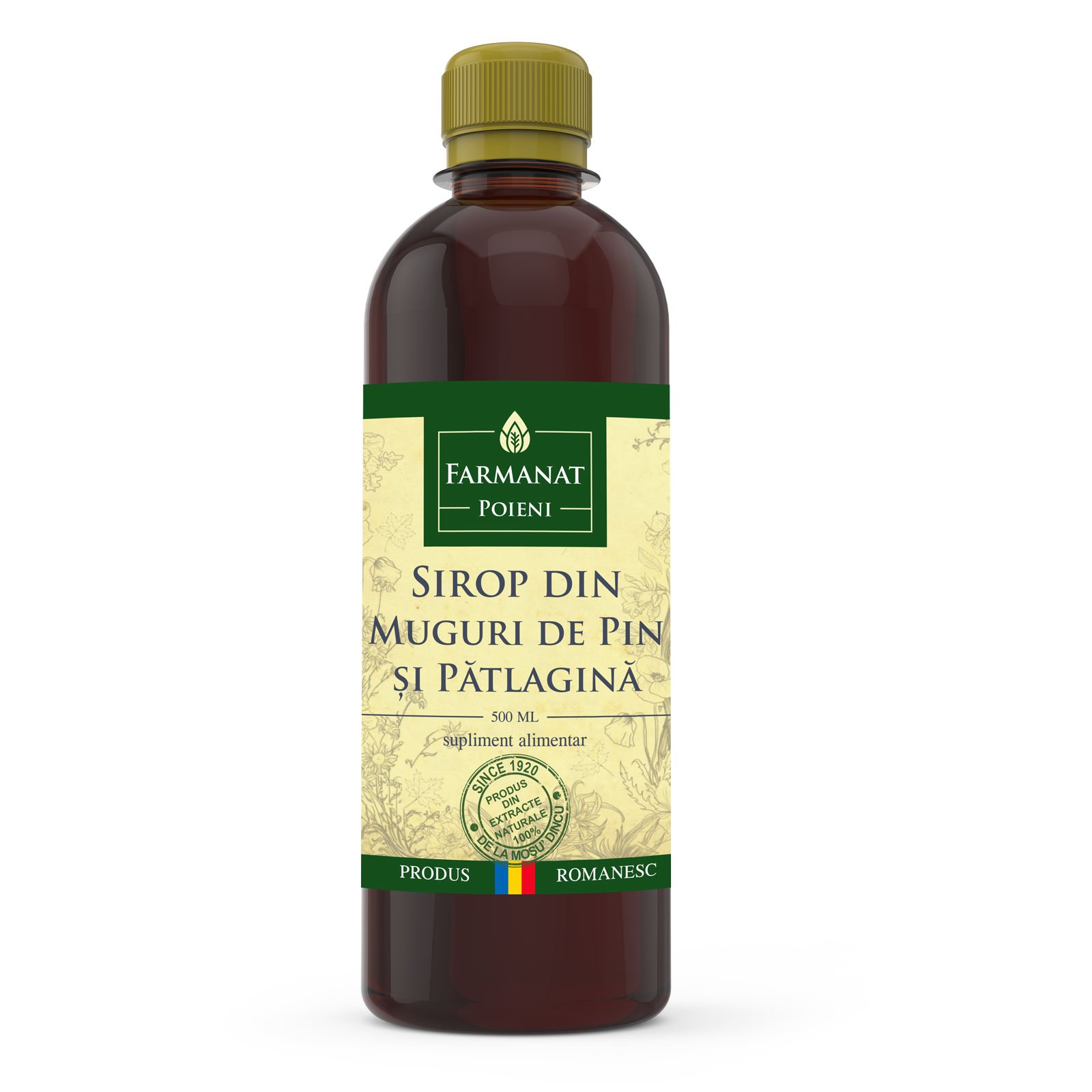 Sirop din muguri de pin si patlagina - 500ml - eMAG.ro