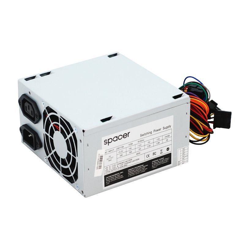 Sursa PC 450W, ventilator, conectori SATA, MOLEX, FDD, CPU - eMAG.ro