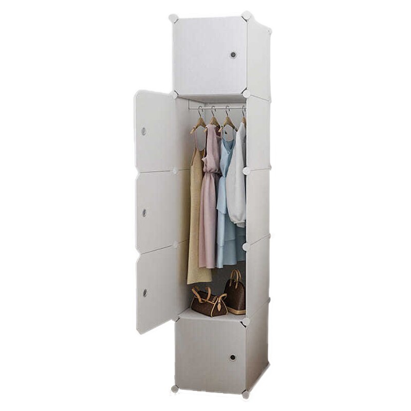 Dulap modular, alb, cu 5 rafturi 185 x 39 x 37 cm, BADU - eMAG.ro