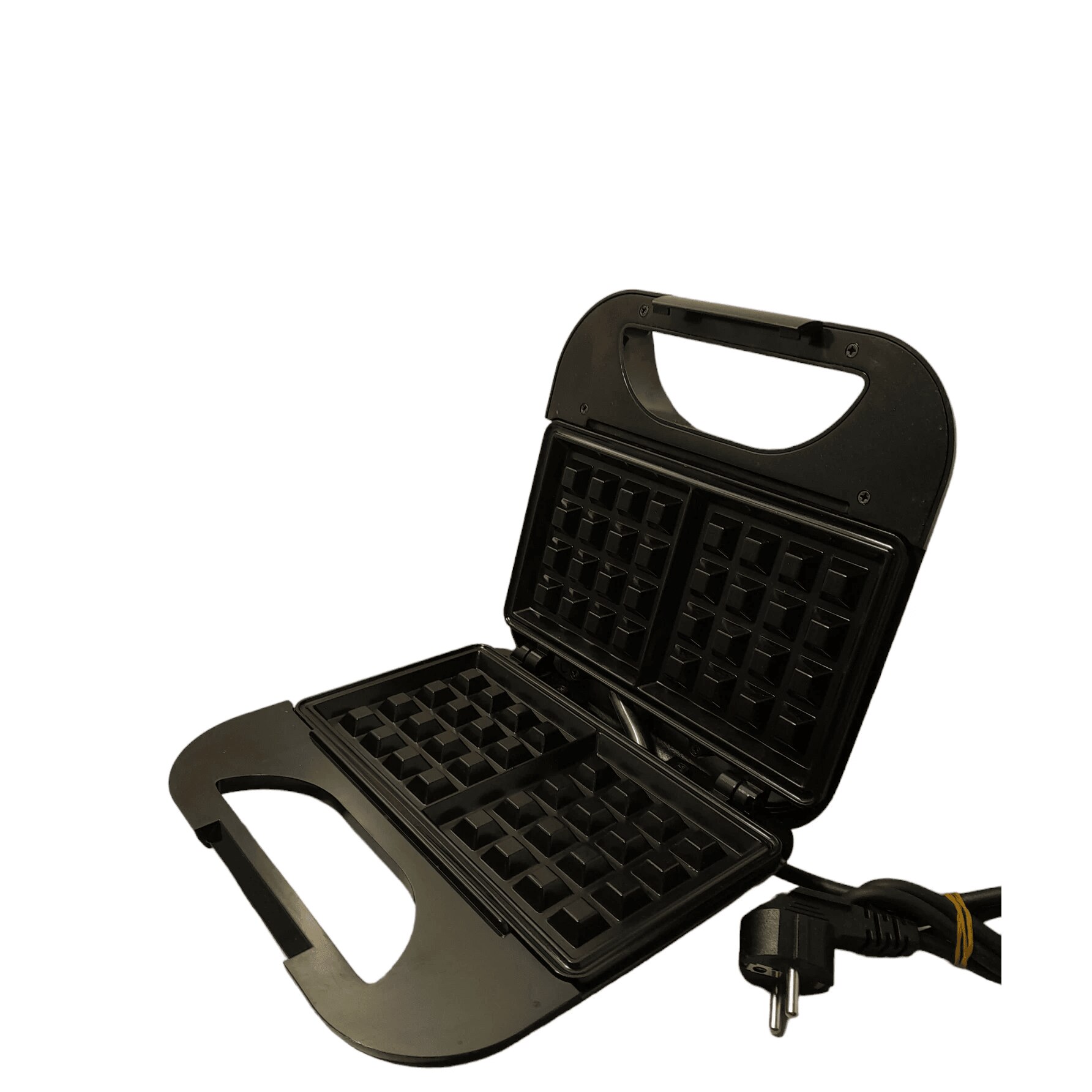 Aparat de facut vafe/gofre, 2 waffles, 750 W, Negru - eMAG.ro