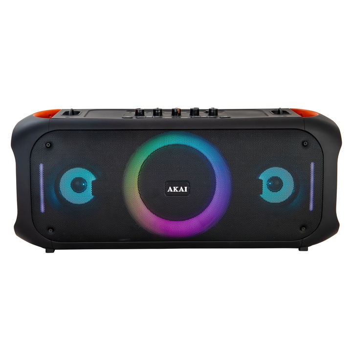 Boxa portabila AKAI ABTS-150, 80W, Bluetooth, USB, Radio FM, Negru ...
