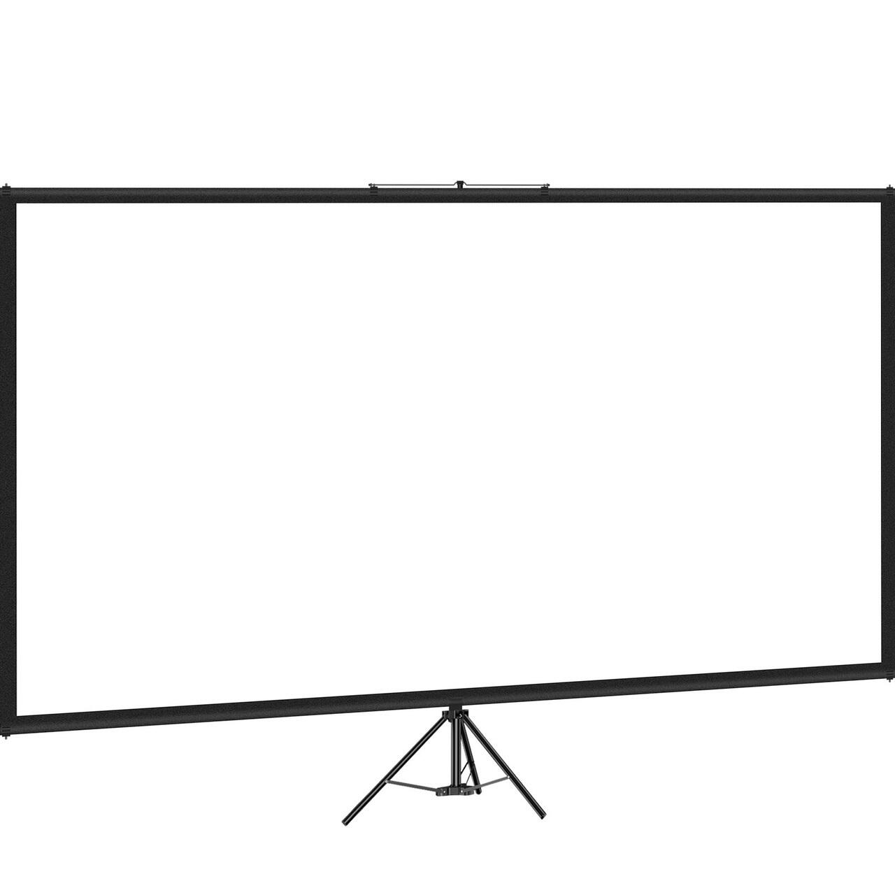 Ecran de proiectie cu trepied 70 inch, 4K Ultra HD, portabil, 16:9 ...