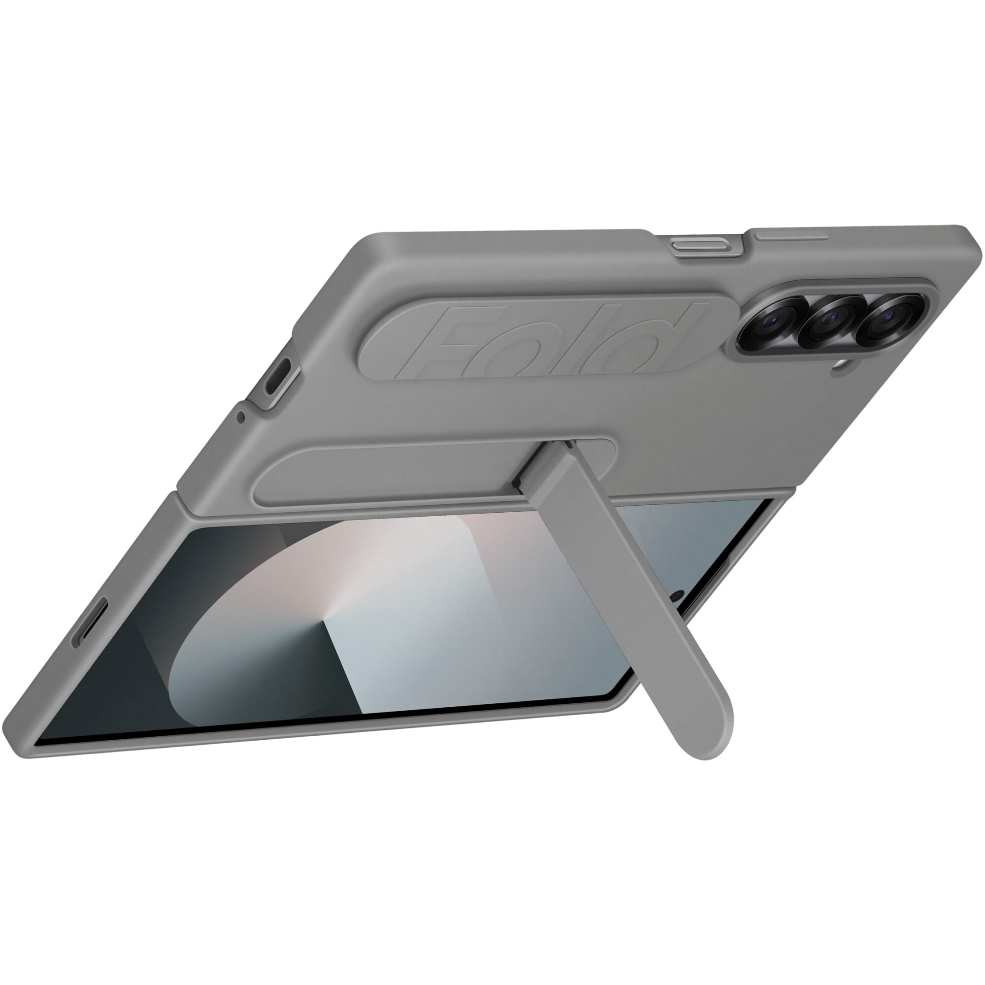 Husa de protectie Samsung Silicone Case pentru Galaxy Fold6, Gray - eMAG.ro