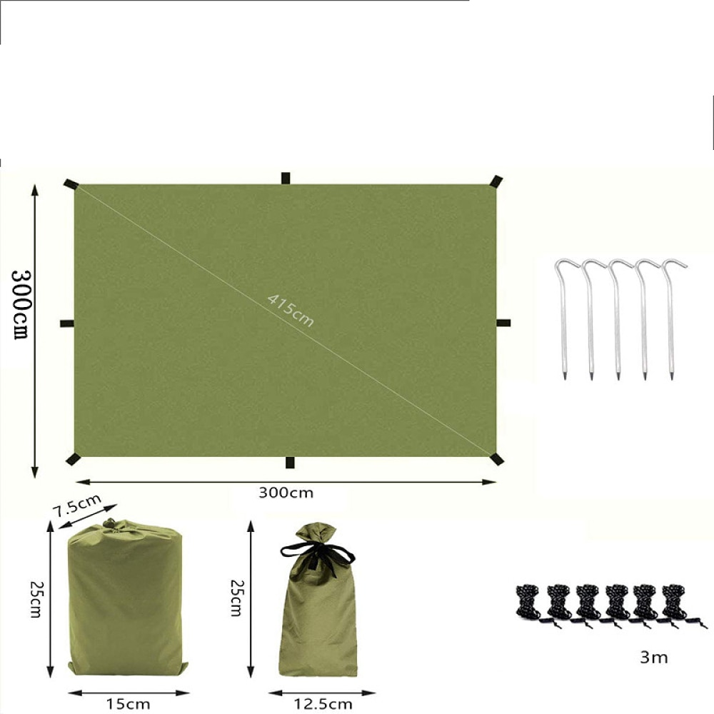 Prelata multifunctionala pentru cort Enforose, 3x3m, impermeabila ...