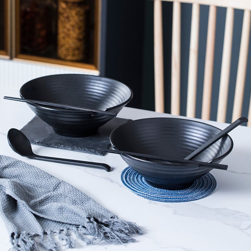 Set de 6 boluri ramen, Cozevdnt, 2 boluri, 2 perechi de betisoare, 2 ...