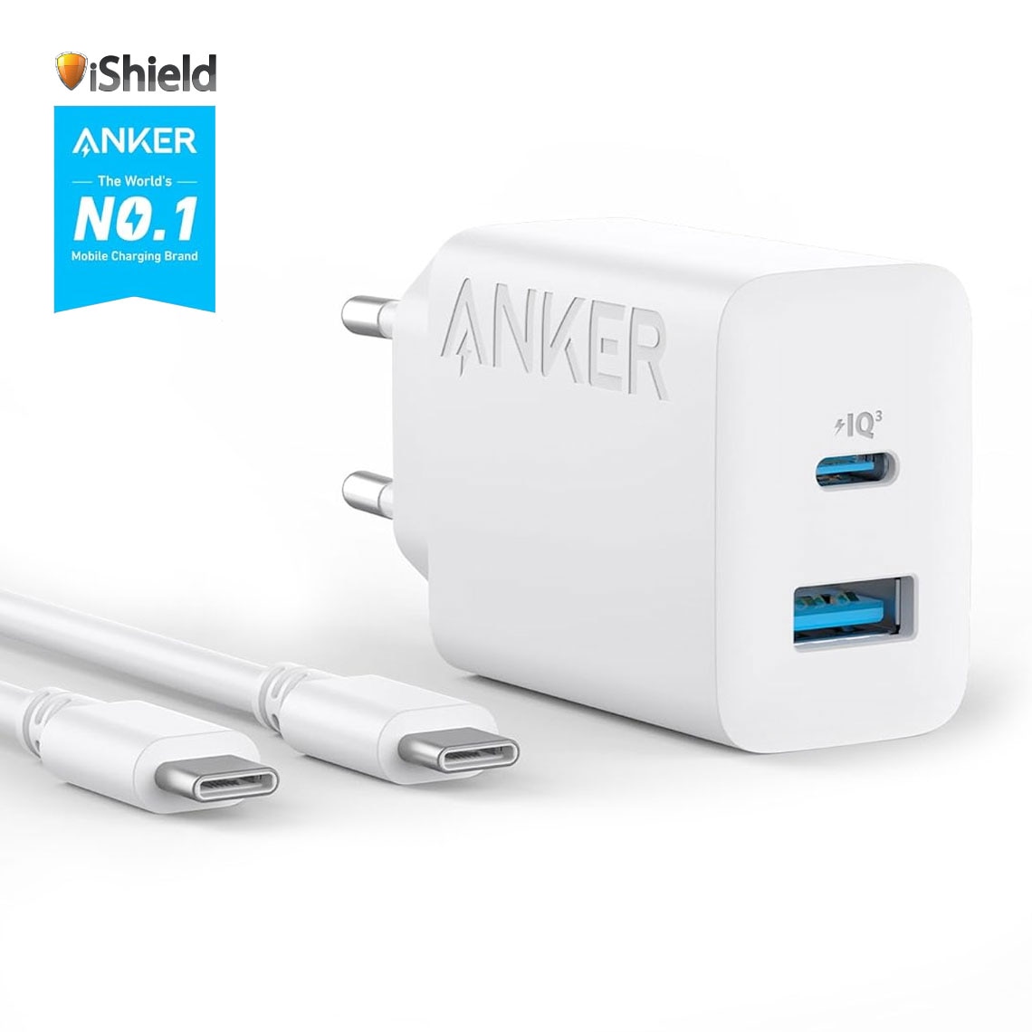 Incarcator Anker + Cablu 150cm USB-C, compatibil cu iPhone 16 / iPhone 15, iPad si alte ...