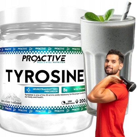Supliment alimentar, ProActive Tyrosine, L-tirozina 1.9g, Vitamina B6, 200g - eMAG.ro