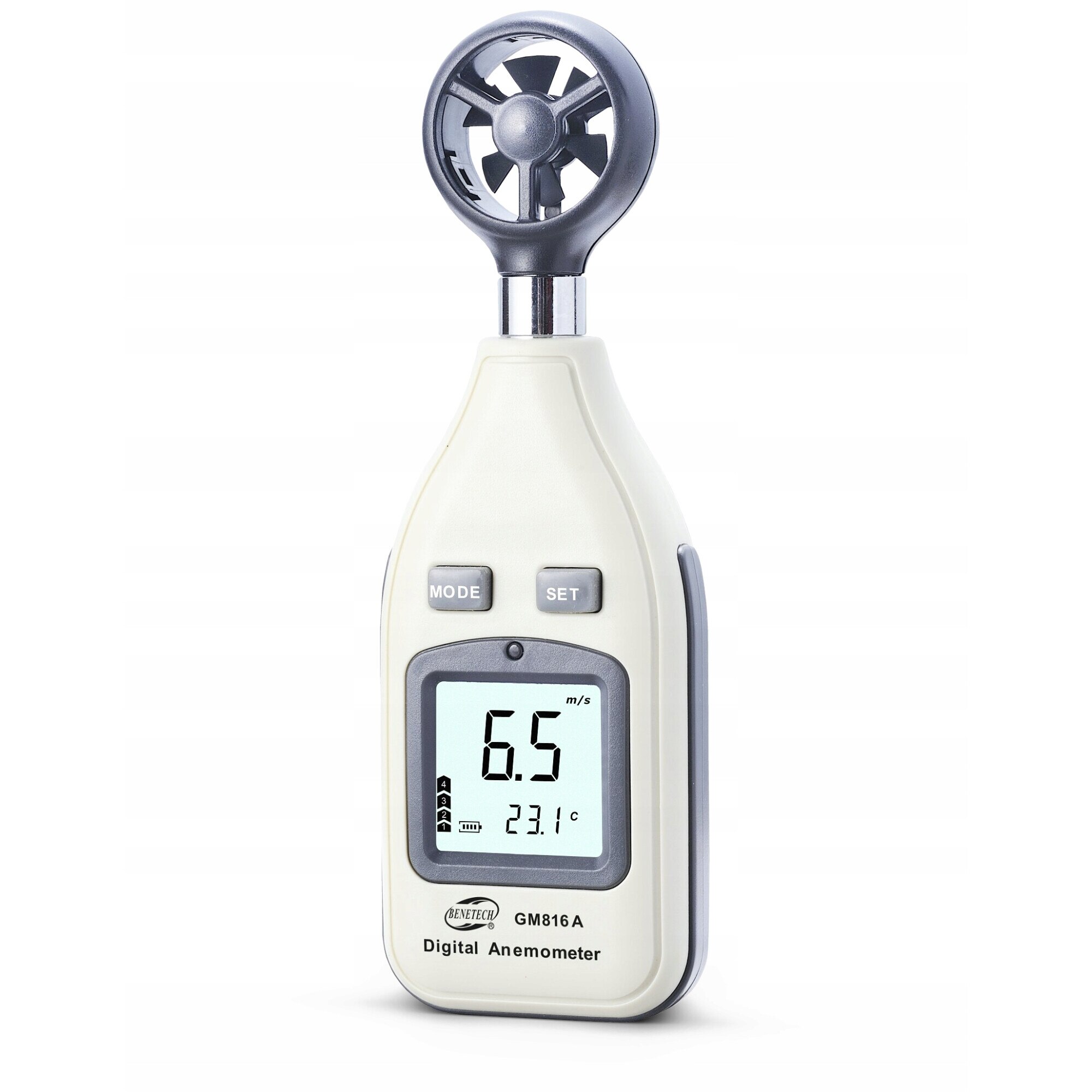 Anemometru Benetech, masurare viteza vant si temperatura, LCD, -10°C ...
