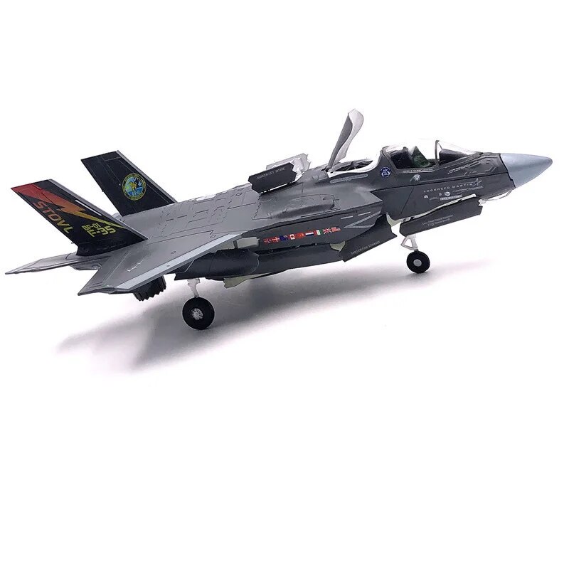 Macheta avion US Air Force F-35 Fighter Lightning, 21 cm, scara 1:72 ...