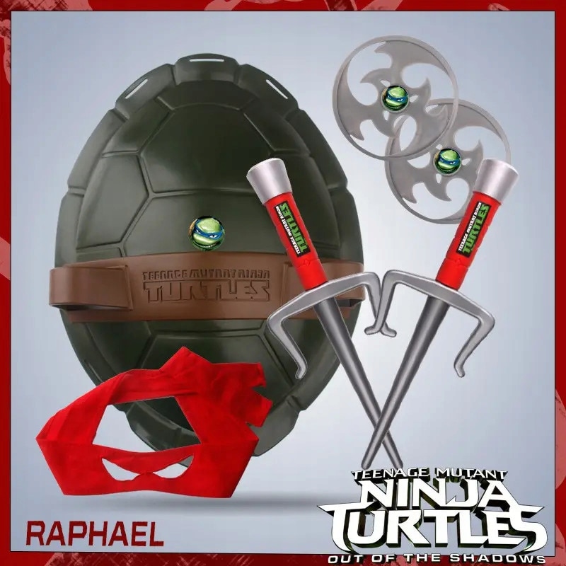 Set interactiv Ninja Turtles Raphael, RESTEQ, troita, bandana, shuriken ...