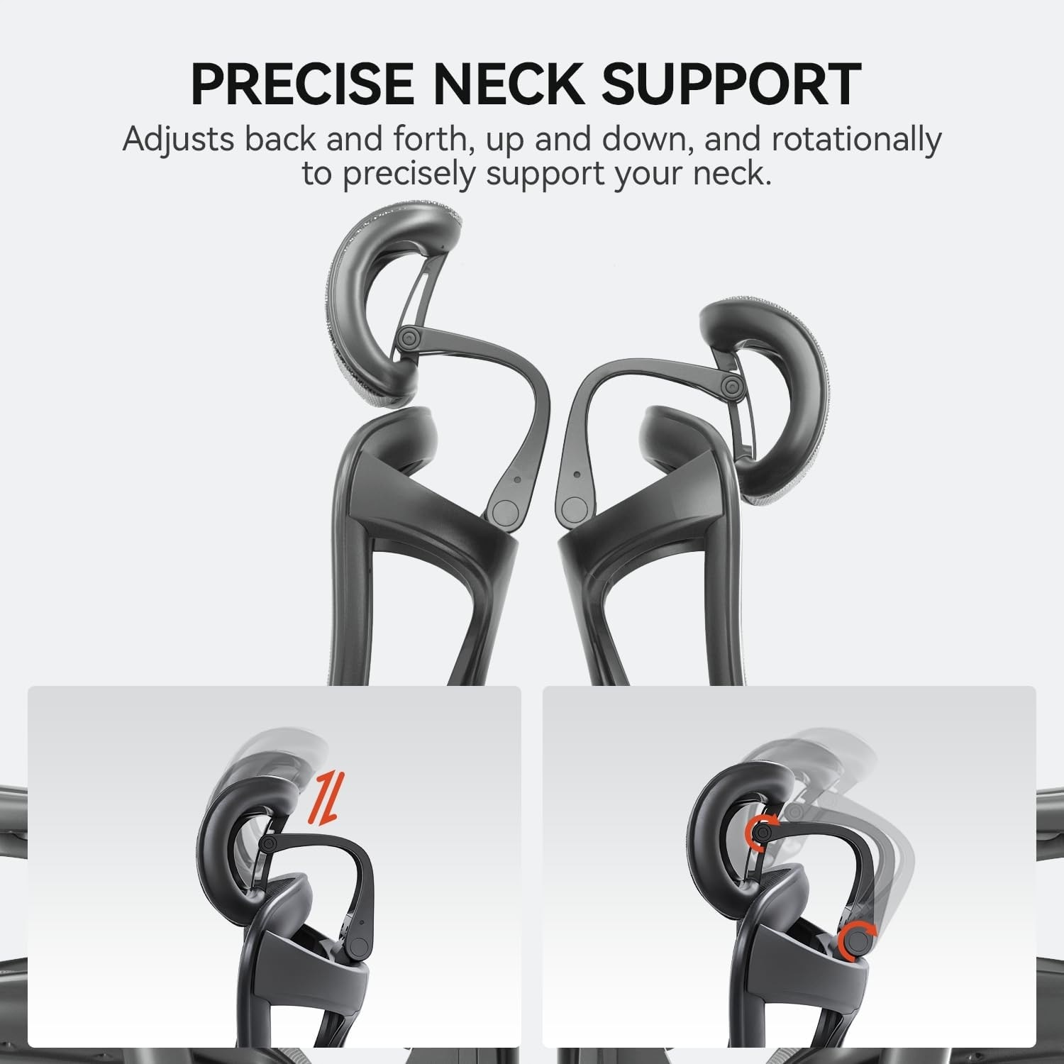 Scaun de birou ergonomic SIHOO Doro C300, suport lombar dinamic, negru ...