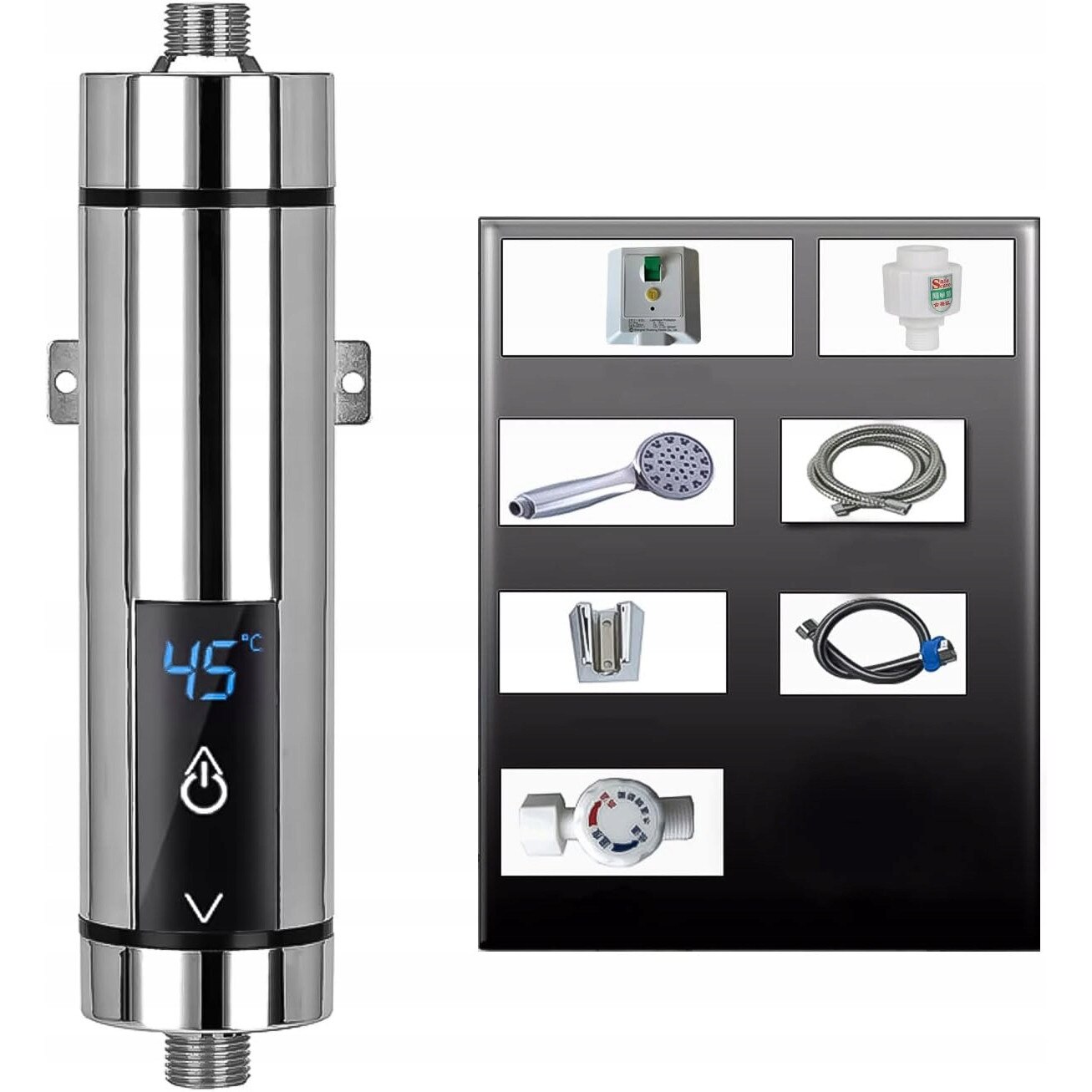 Incalzitor instant de apa CEIEVER TD01226-HJC, 3500W/5500W, IPX4, 220V ...