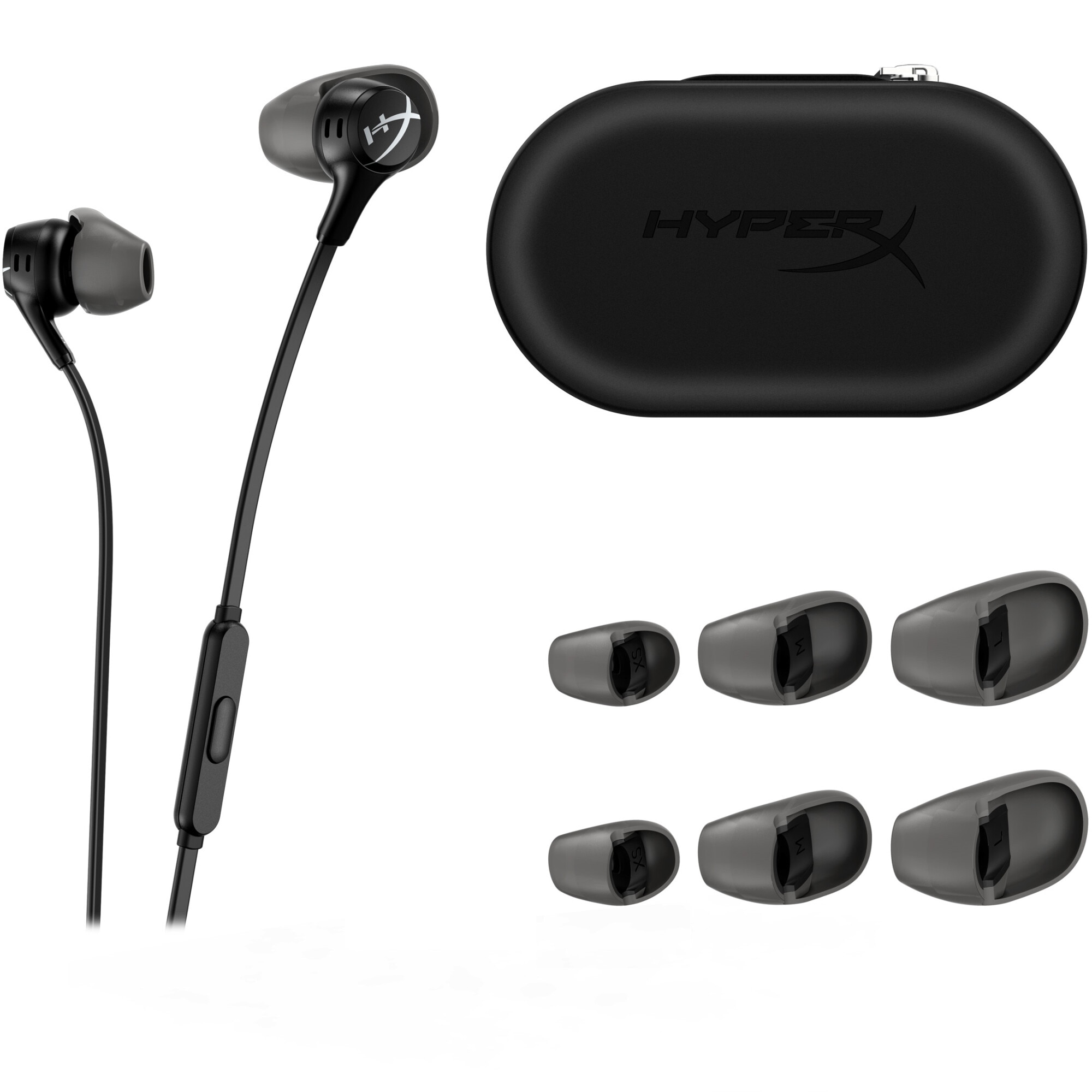 HyperX Cloud Earbuds II játék fejhallgató, 3,5 mm-es jack 90 fokban, 14 ...