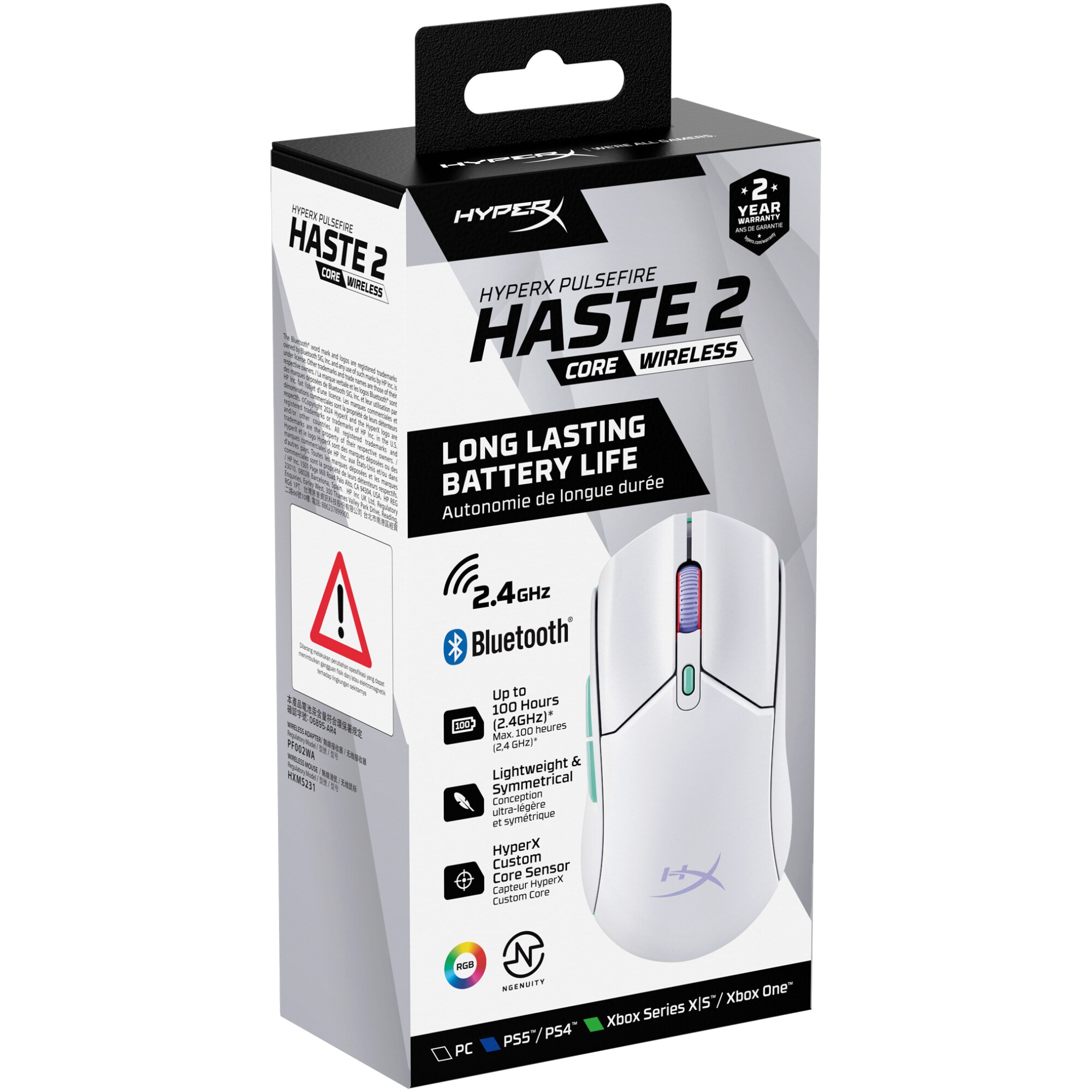 Mouse gaming wireless HyperX Pulsefire Haste 2 Core, 12000 DPI ...