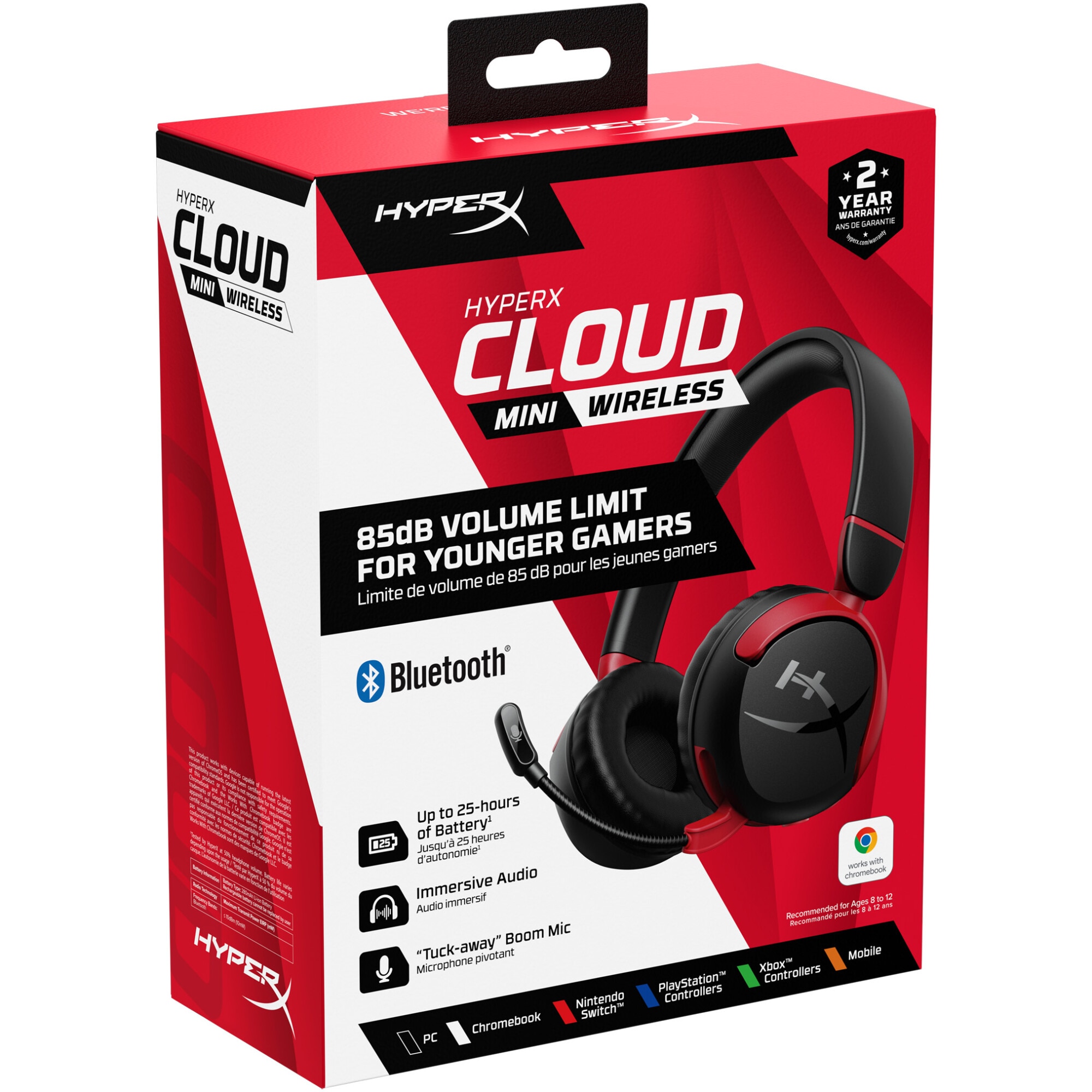 Casti gaming wireless HyperX Cloud Mini, PC/Nintendo Switch/controllere ...