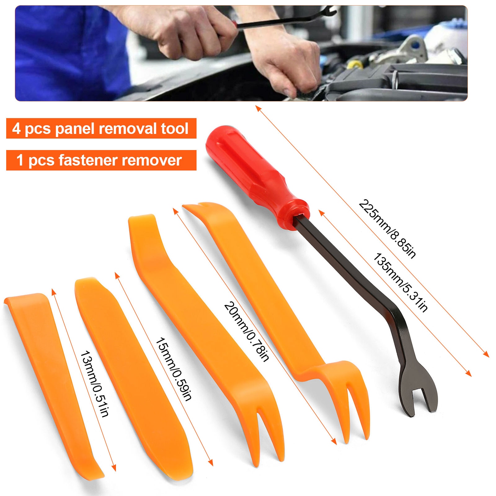 Set de Cleme Auto Universale gxwcyi, 18 Dimensiuni, Plastic, Multicolor ...