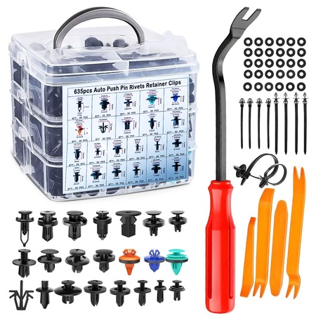 Set de Cleme Auto Universale gxwcyi, 18 Dimensiuni, Plastic, Multicolor ...